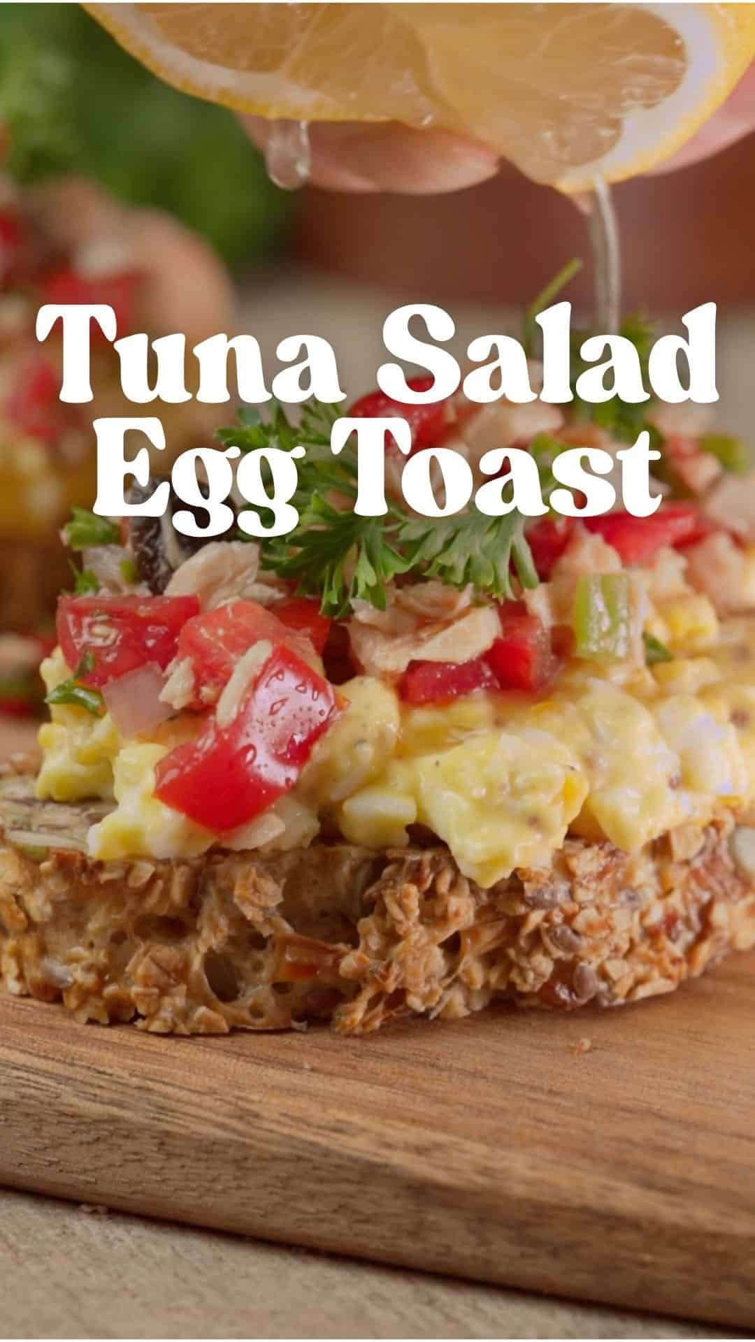 Layered Tuna and Egg Salad Toast – Easy Summer Brunch Recipe