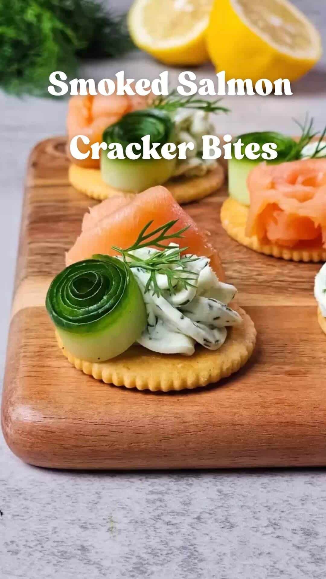 Smoked Salmon Cracker Bites (Easy, Elegant Appetizer)